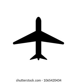 Airplane Icon Plane Vector Pictogram Flight Stock Vector (Royalty Free ...