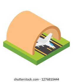 Aircraft Isometric Icon Stock Vector (Royalty Free) 1276810444