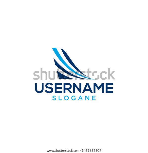 Aircraft Tail Logo Concept Vector: เวกเตอร์สต็อก (ปลอดค่าลิขสิทธิ์ ...