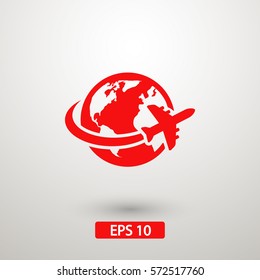 Aircraft World Vector Icon Stock Vector (Royalty Free) 582979255