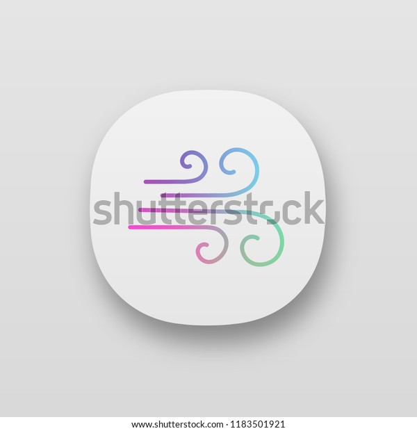 Airflow App Icon Uiux User Interface Stock Vector (Royalty Free ...