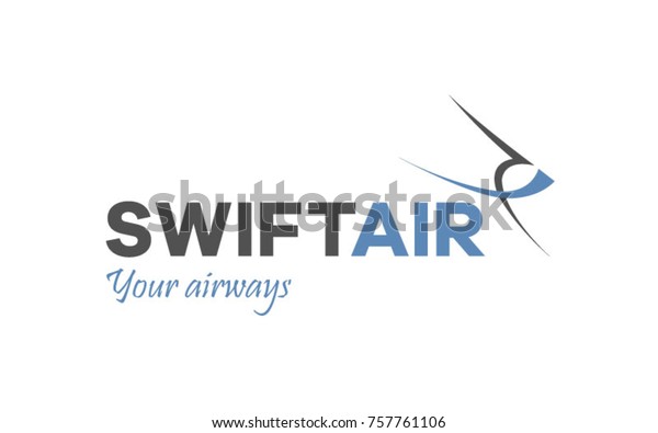 Airline Swift Logo Stock Vector (Royalty Free) 757761106 | Shutterstock