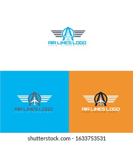 Airlines Vector Logo Design Templates Stock Vector (Royalty Free ...