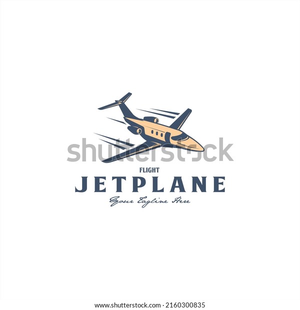 Airplane Aircraft Jet Plane Airplane Logo Stock Vector (Royalty Free ...