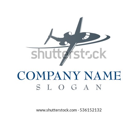 Airplane Company Logo Stock Vector (Royalty Free) 536152132 - Shutterstock