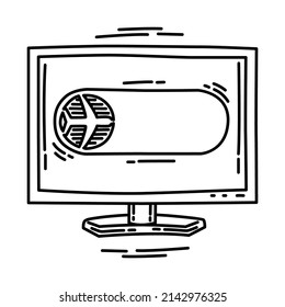 Airplane Computer Mode Part Computer Operating Stock Vector (Royalty ...
