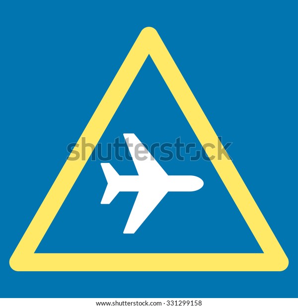 Airplane Danger Vector Icon Style Flat Stock Vector (Royalty Free ...