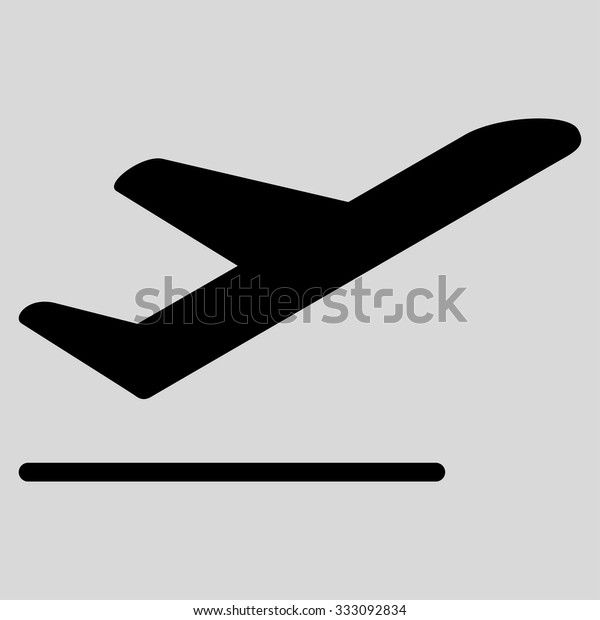 Airplane Departure Vector Icon Style Flat Stock Vector (Royalty Free ...