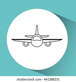 Airplane Flight Design: vector de stock (libre de regalías) 441388231 ...