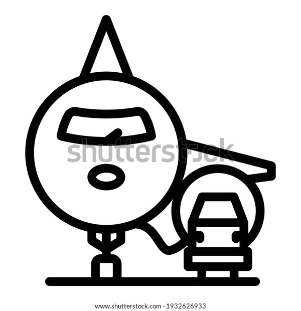 Airplane Fuel Icon Outline Airplane Fuel Stock Vector (Royalty Free ...