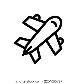 Airplane Line Icon Illustration Vector Graphic Stock Vector (Royalty ...