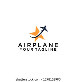Airplane Logo Design Stock Vector (Royalty Free) 1298152993 | Shutterstock