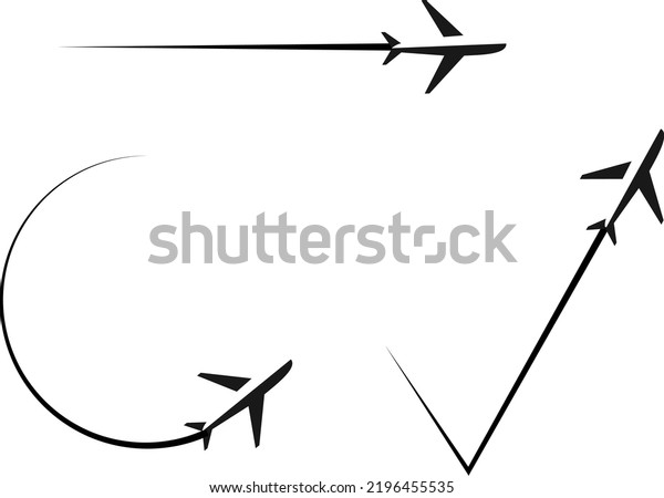 Airplane Mark Icon Illustration Vector Stock Vector (Royalty Free ...