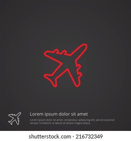 4,565 Red airplane logo Images, Stock Photos & Vectors | Shutterstock