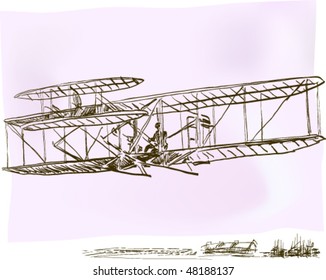 High Sky Airplanes Hand Drawing: เวกเตอร์สต็อก (ปลอดค่าลิขสิทธิ์ ...