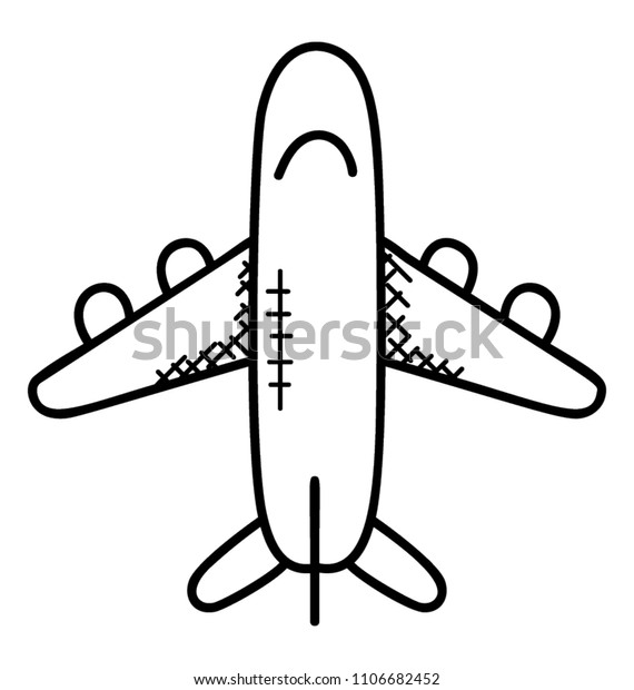Airplane Pointing Upward Direction Stock Vector (Royalty Free ...