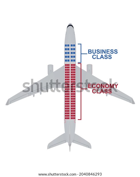 Airplane Seat Map Vector Illustration: vetor stock (livre de direitos ...