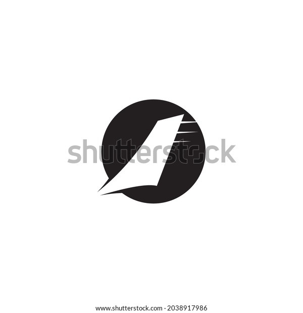 Airplane Tail Logo Icon Stock Vector (Royalty Free) 2038917986 ...