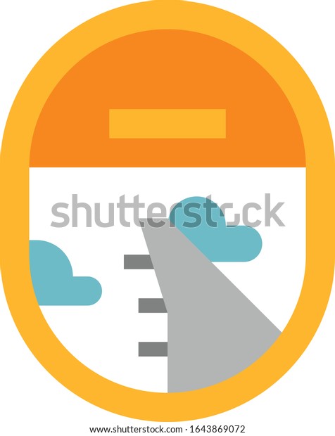 Airplane Transportation Icon Set High Quality Stock Vector (Royalty ...