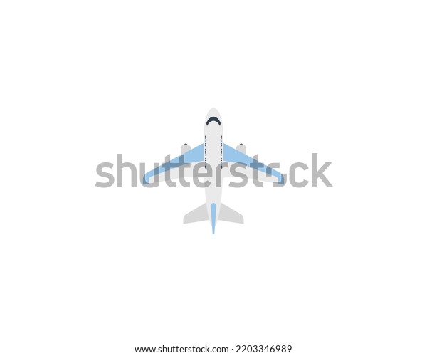 Airplane Vector Isolated Emoji Icon Airplane Stock Vector (Royalty Free ...