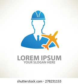 Airport Engineering Design Logo Templatecolour Concept Stock Vector ...