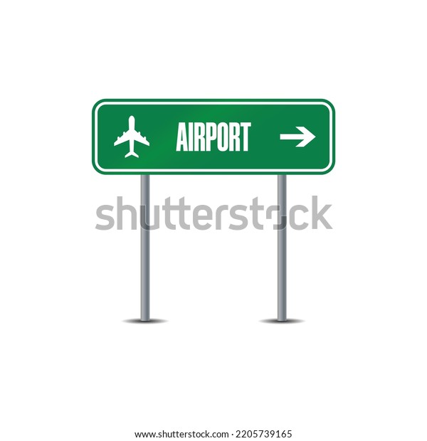 Airport Road Sign Vector Graphics Stock Vector (Royalty Free ...