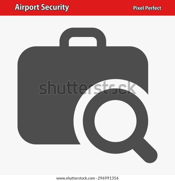 Airport Security Icon Eps 8 Format Stock Vector (Royalty Free) 296991356