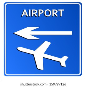 Airport Sign Vector Stock Vector (Royalty Free) 159797126
