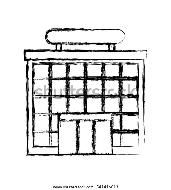 Airport Terminal Building Icon Vector Illustration Stock Vector ...