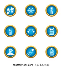 Airsoft Icons Set Flat Set 9 Stock Vector (Royalty Free) 1134054188 ...