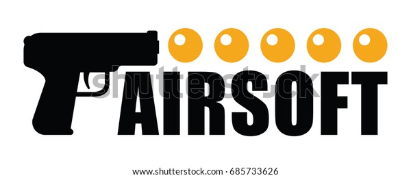 Airsoft Logo Pistol Pellets Stock Vector (Royalty Free) 685733626 ...