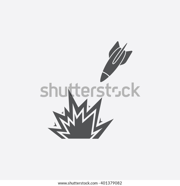 Airstrike Icon Stock Vector (Royalty Free) 401379082 | Shutterstock