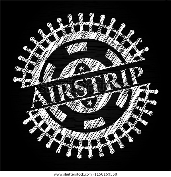 Airstrip Chalkboard Texture Stock Vector (Royalty Free) 1158163558 ...