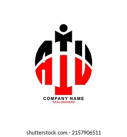 Aiv Three Letter Logo Design White Stock Vector (Royalty Free ...