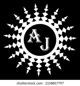 Aj Simple Logo Design Art Stock Vector (Royalty Free) 2158857797 ...