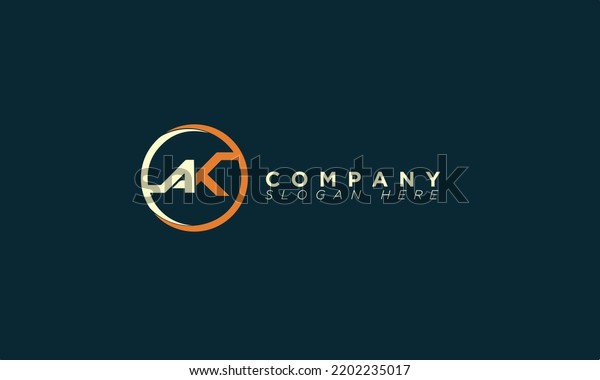 Ak Alphabet Letters Initials Monogram Logo Stock Vector (Royalty Free ...