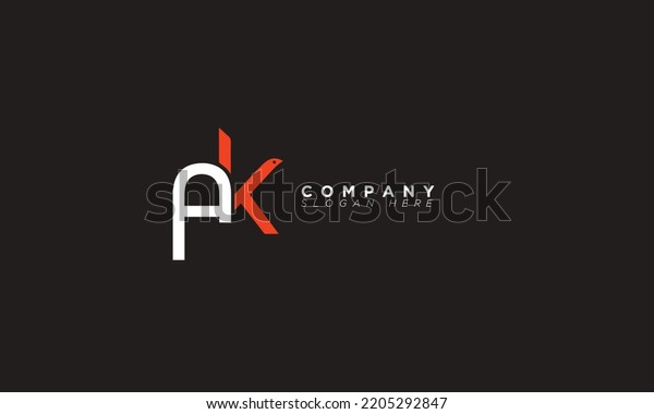 Ak Alphabet Letters Initials Monogram Logo Stock Vector (Royalty Free ...