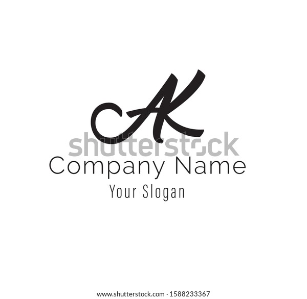 Ak Company Logo Design Template Vector 库存矢量图（免版税）1588233367 | Shutterstock