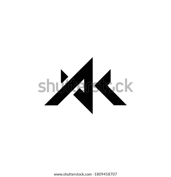 Ak Initials Logo Vector Creative Design Stock Vector (Royalty Free ...