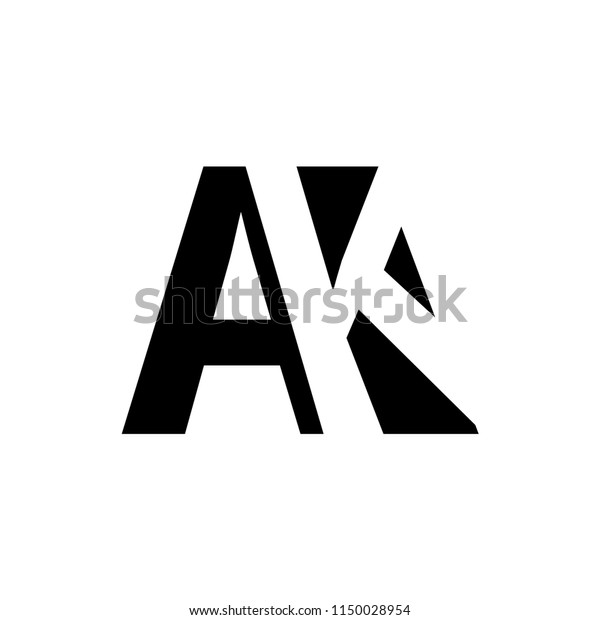 Ak Letter Vector Logo Stock Vector (Royalty Free) 1150028954 | Shutterstock