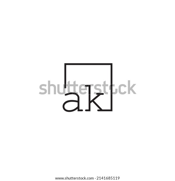 Ak Line Concept Logo High Quality Stock Vector (Royalty Free ...