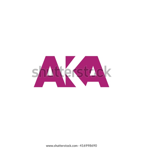 Aka Logo Vector Graphic Branding Letter Stock Vector (Royalty Free ...