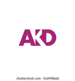 Akd Logo Vector Graphic Branding Letter: immagine vettoriale stock ...