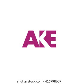 Ake Logo Vector Graphic Branding Letter Stock Vector (Royalty Free ...
