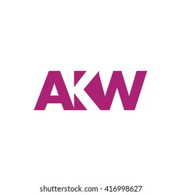 Akw Logo Vector Graphic Branding Letter Stock Vector (Royalty Free ...