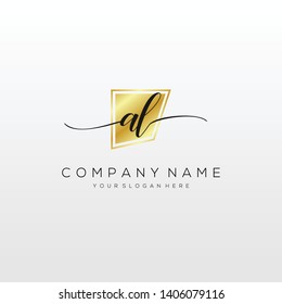Al Handwriting Initial Logo Template Vector Stock Vector (Royalty Free ...