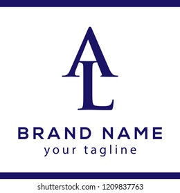 Al Initial Letter Logo Design Element : image vectorielle de stock ...