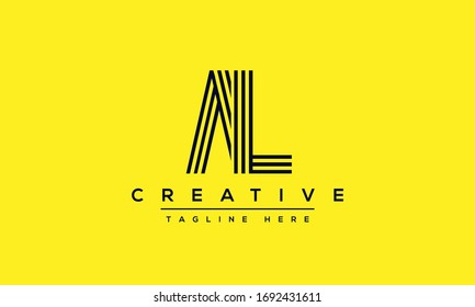 Al Letter Logo Design Creative Modern Stock Vector (Royalty Free ...