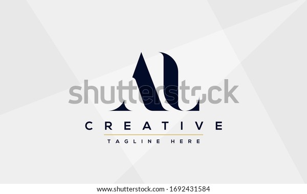 Al Letter Logo Design Creative Modern Stock Vector (Royalty Free ...