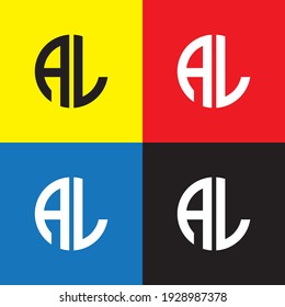 Al Letter Logo Design Using Different Stock Vector (Royalty Free ...